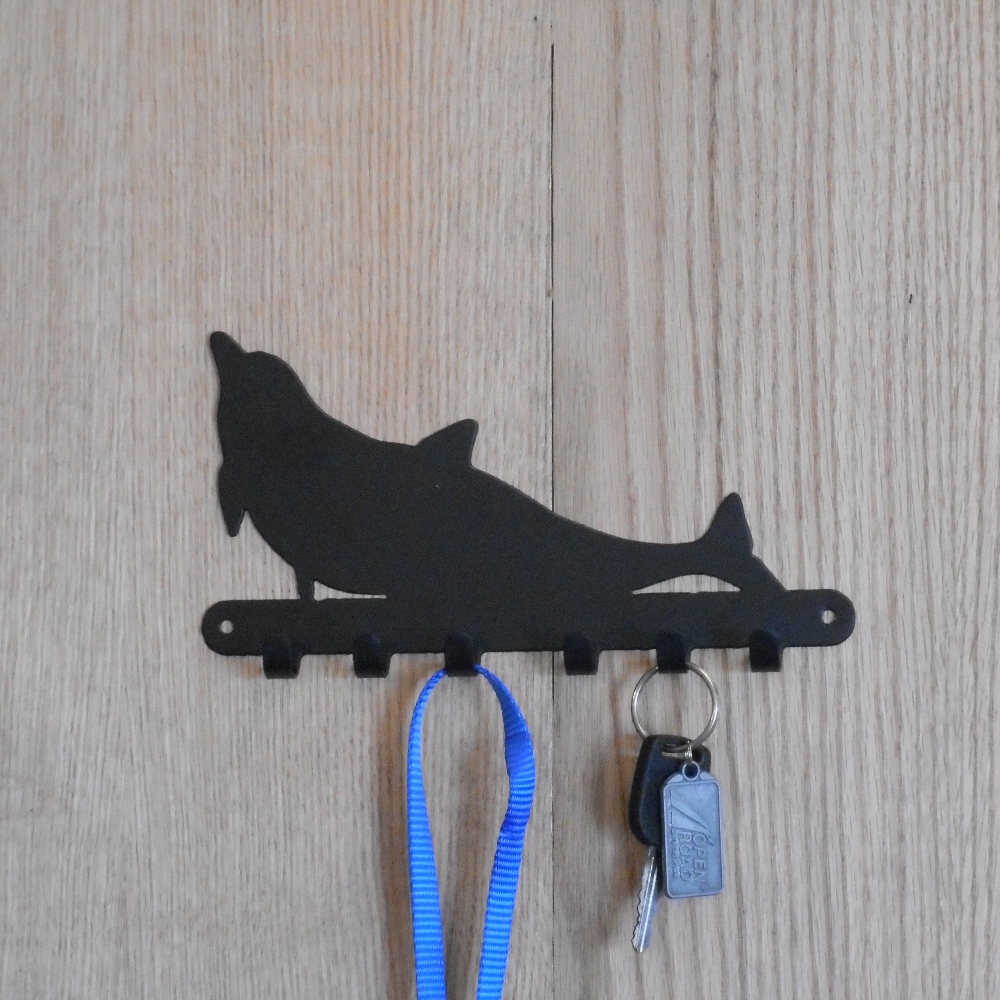 Dolphin Key Holder Leash Holder - Paris Metal Art