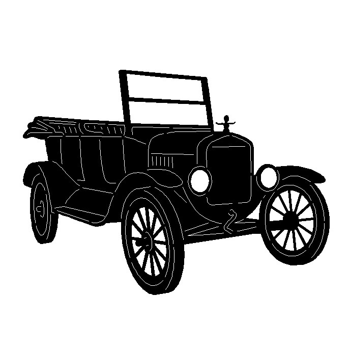 1922 Model T Touring Car Wall Art - Paris Metal Art